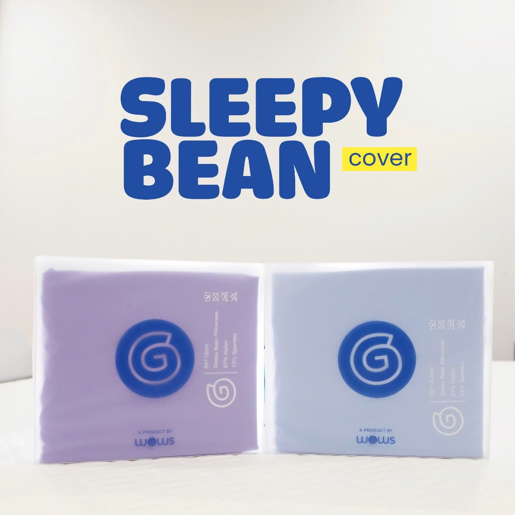 Vỏ gối WOWS Sleepy Bean - hình hạt đậu co giãn, thoáng mát | Shopee ...