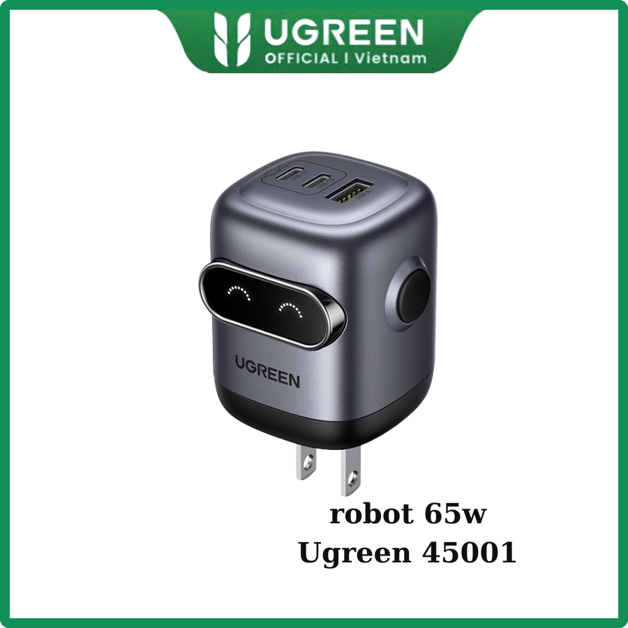 UGREEN Uno 2 30w - 65W 3-Port GaN Fast Charger Ugreen 45001 4500 45003 ...