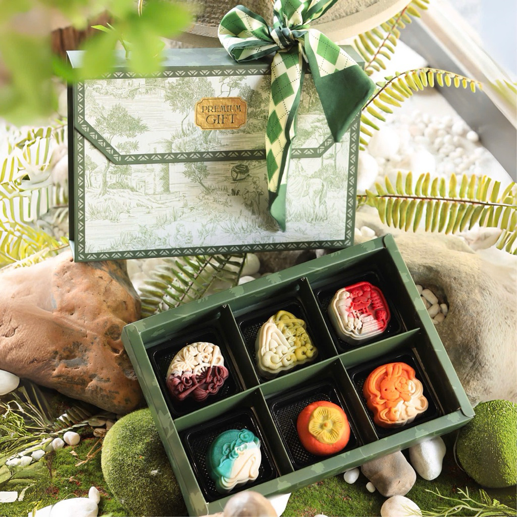 Set 6 Bánh Trung Thu Mini Thuần Chay Mộc Nguyệt, Bánh Trung Thu Ít Ngọt ...