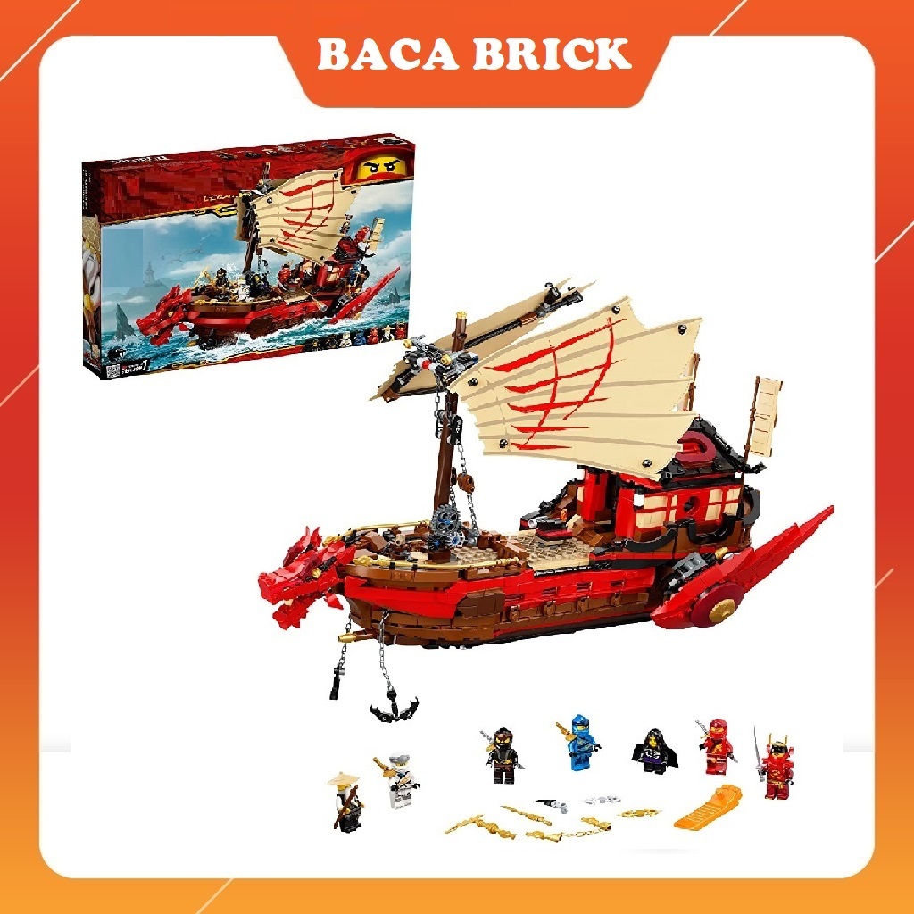 Đồ chơi Xếp hình 4029 4566 71705 Ninja Thuyền rồng Destiny's Bounty ...