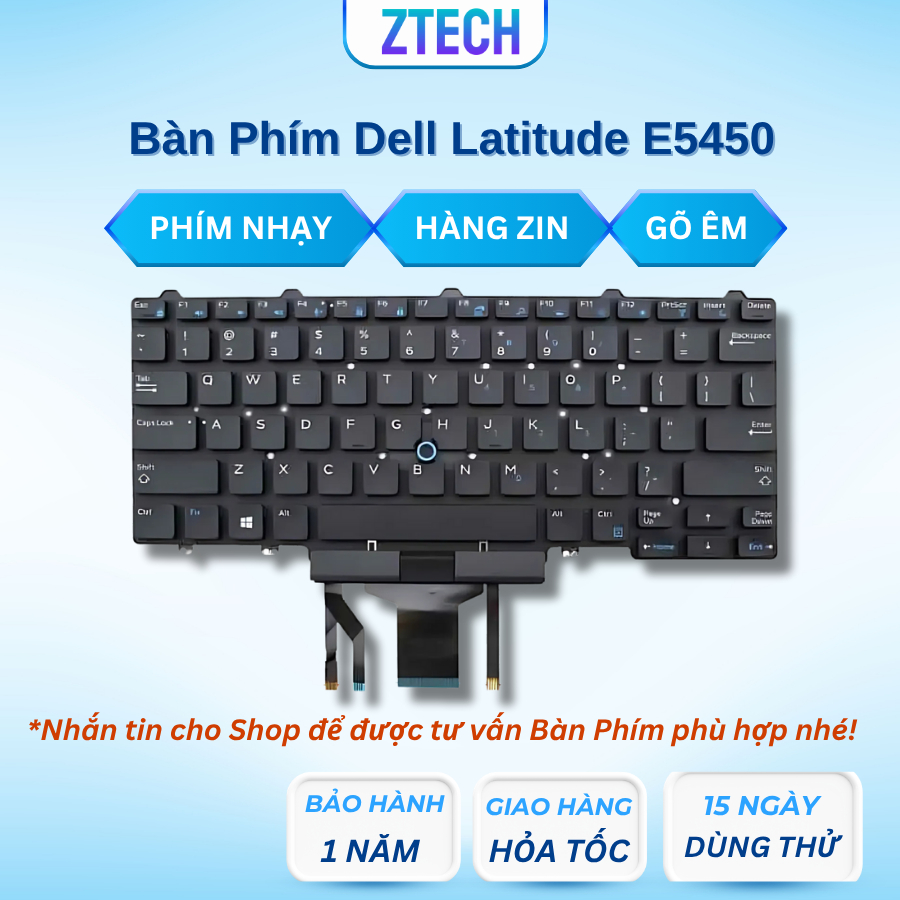 Bàn phím Laptop Dell Latitude E5450 E5470 E7450 E7470 5480 E5480 5490 ...