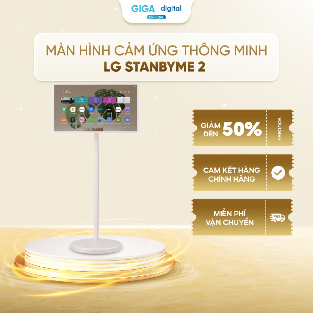Tivi di động - Màn hình cảm ứng thông minh LG StanbyMe 2 - 27 inch, AI ...