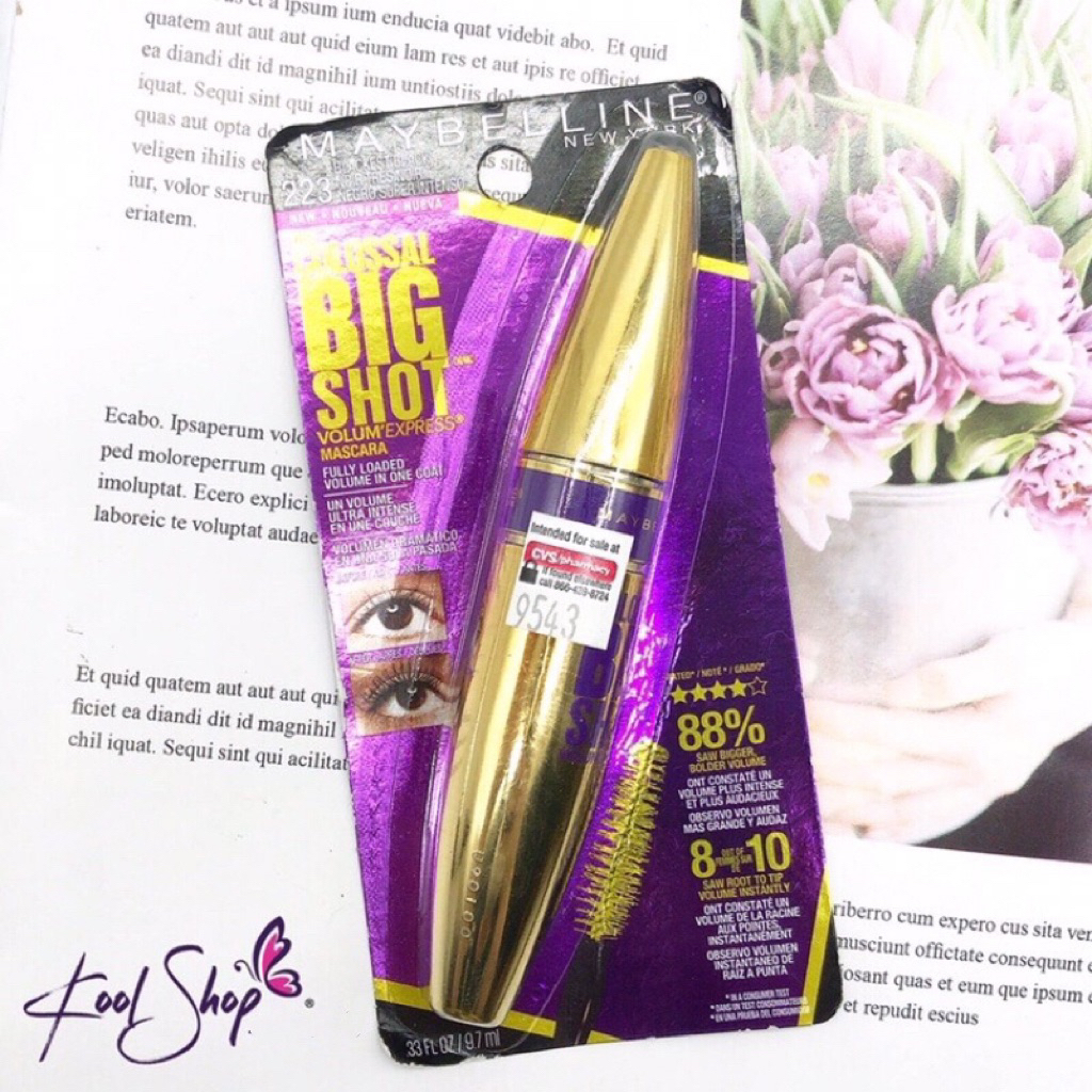 Mascara Maybelline Collosal Big Shot Volum Express Waterproof | Shopee ...
