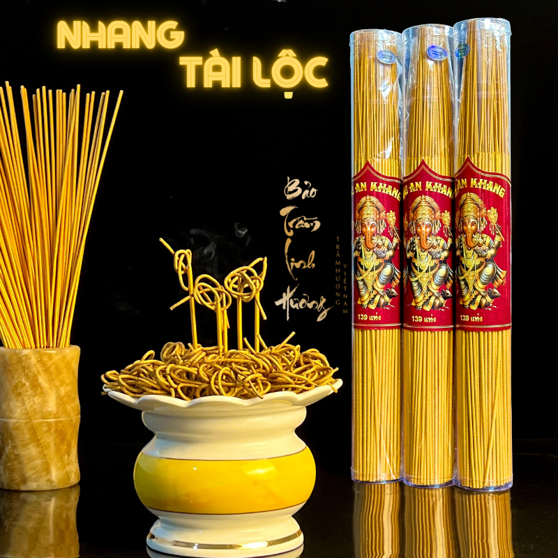 Nhang Thần Tài Cuộn Đồng Xu 139 Cây Cao Cấp Vàng Tài Lộc Hương Thắp Tàn ...