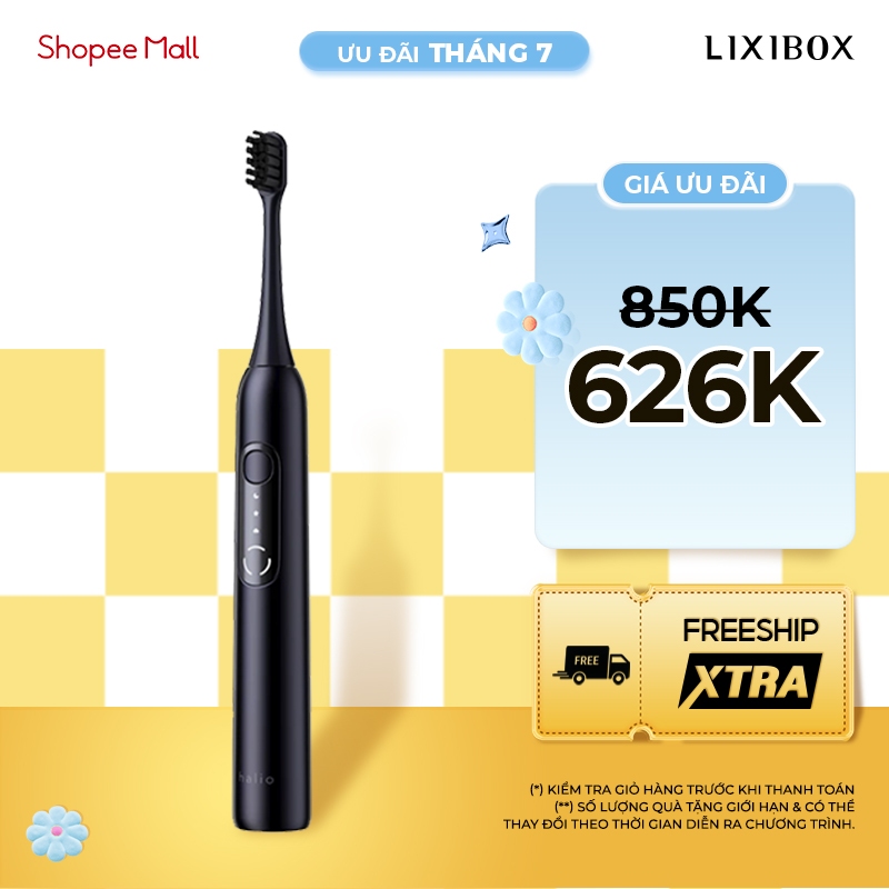 Combo Bàn Chải Điện Halio SonicLite Electric Toothbrush & Máy Tăm Nước ...