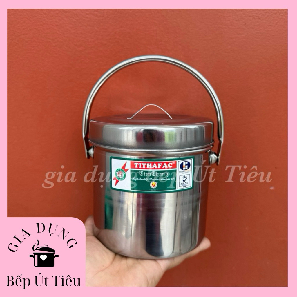 Ca men inox 1 ngăn , xách cháo inox10cm 12cm 14cm | Shopee Việt Nam