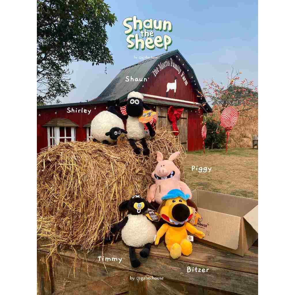 Gấu bông cừu Shaun The Sheep đầy đủ các nhân vật, chất liệu bông mềm ...