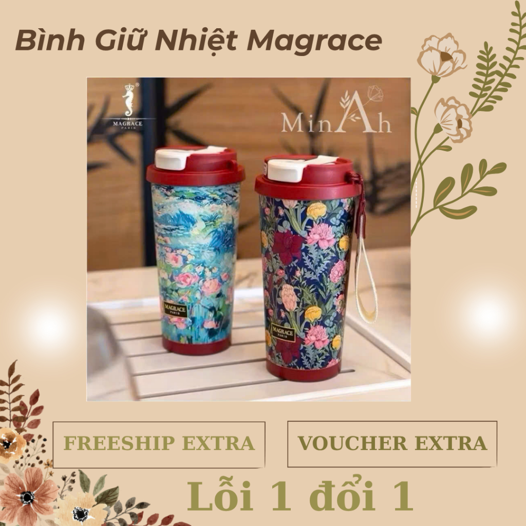 Bình Giữ Nhiệt Magrace Chính Hãng 500ML - Bình Nước Giữ Nhiệt Inox 316 ...