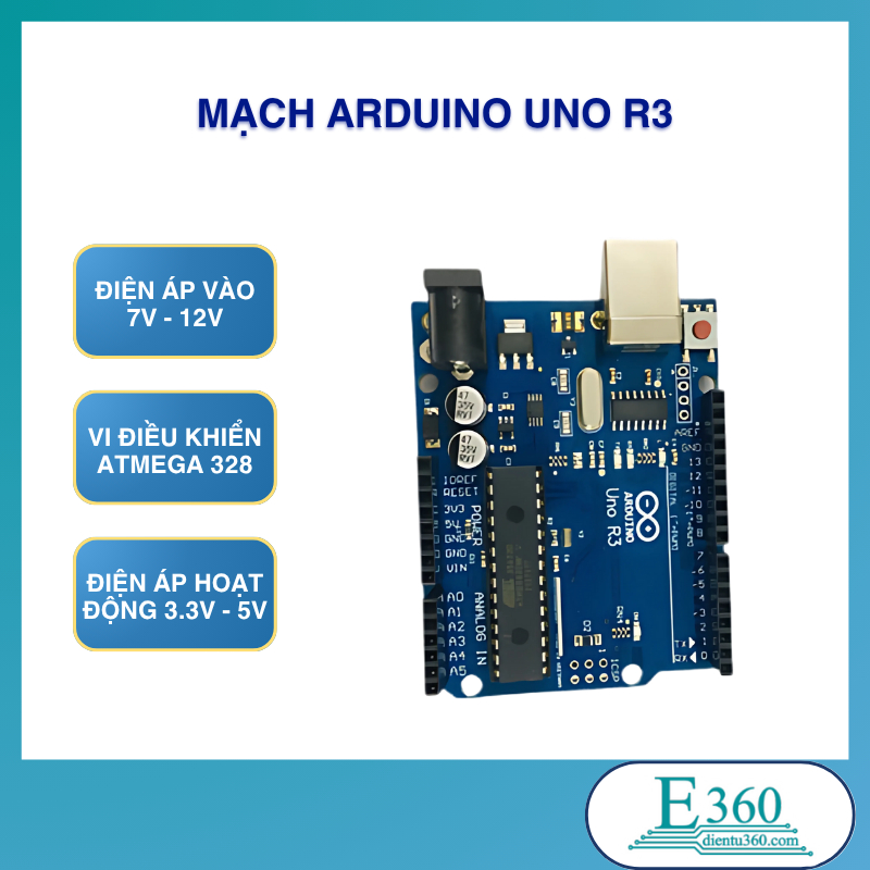 Mạch Arduino Uno R3 | Shopee Việt Nam