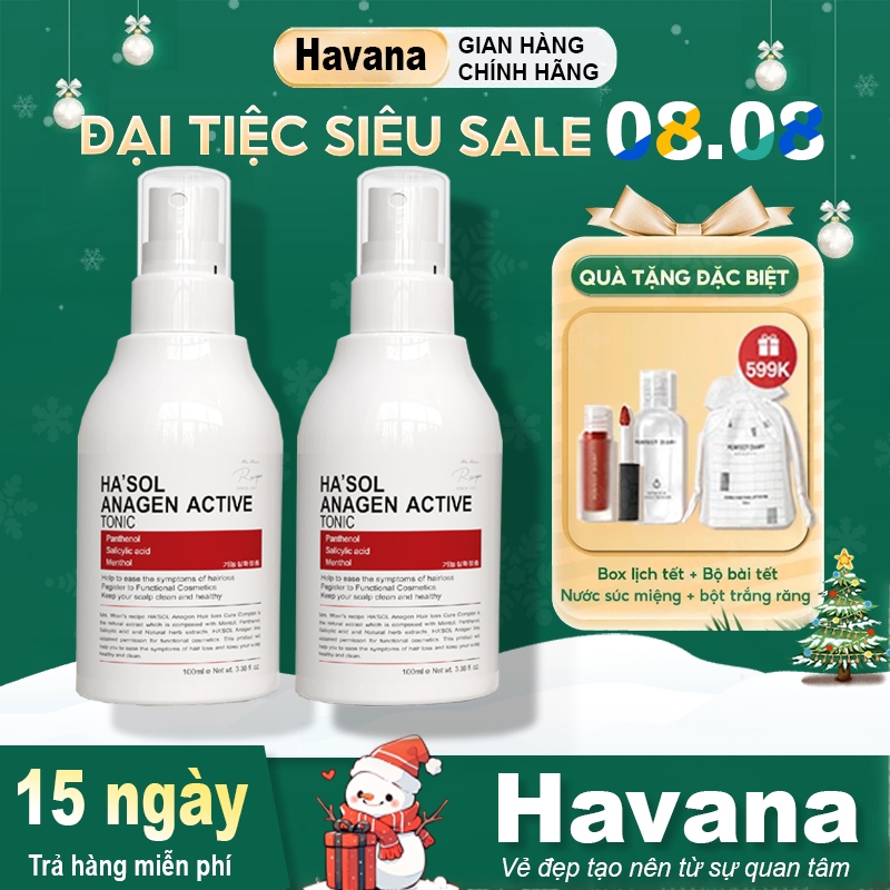 Xịt Kích Mọc Tóc Hasol Anagen Active Tonic Dưỡng Da Đầu Nuôi Dưỡng Nang ...