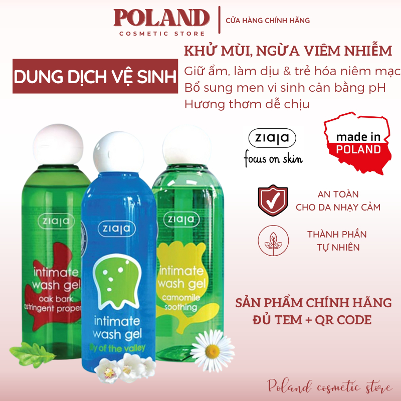 Dung Dịch Vệ Sinh Intimate Ziaja Wash Gel 200ml DDVS phụ nữ Intima Hoa ...