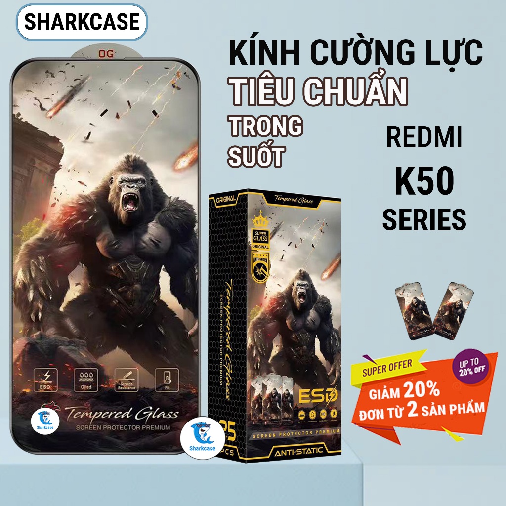 Kính cường lực Redmi K50 Ultra,Gaming,Pro, K50 5G cao cấp full màn trong suốt bảo vệ màn hình dt ...