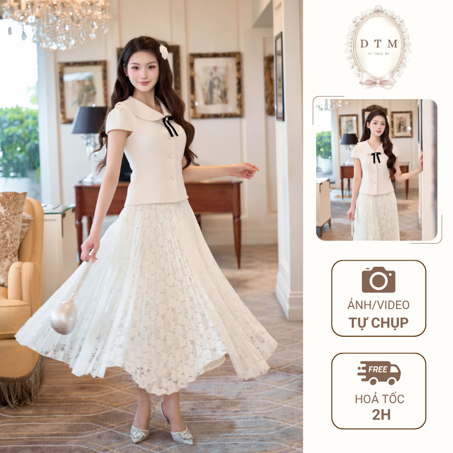 [NEW COLLECTION] Chân váy ren dáng dài cao cấp DTM by ThaoMy, Chân váy xoè công sở thanh lịch ...