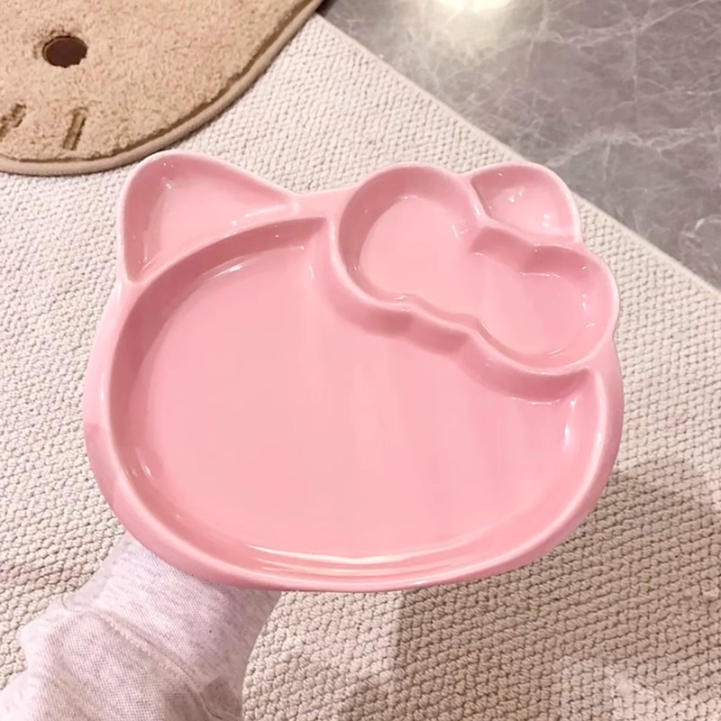 🎀Đĩa ăn Hello Kitty cao cấp – Hình mèo dễ thương, tiện dùng cho gia ...