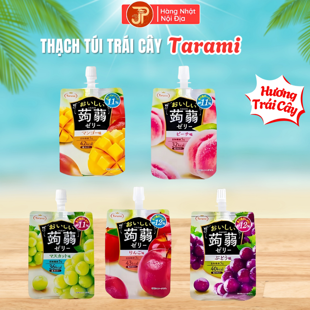 Thạch hoa quả Tarami nhật bản dạng túi uống 150g nhiều vị thạch trái cây - Nhập Khẩu Nhật Bản ...