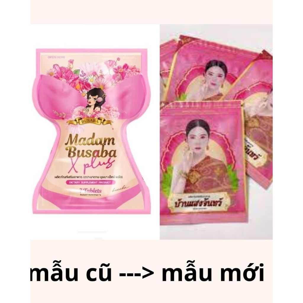 Viên uống tăng vòng 1 Madam busaba nở ngực tăng vòng 1 săn chắc ngực ...