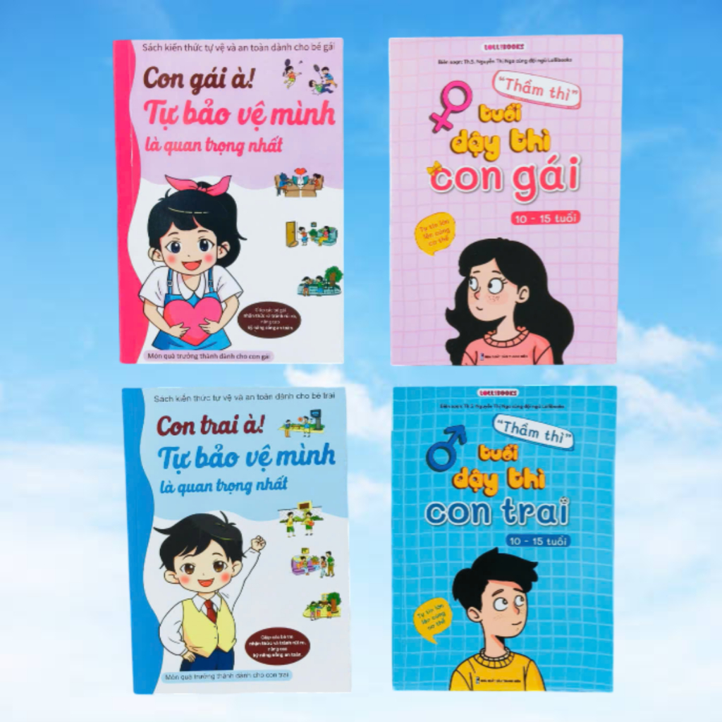 Sách - Combo 4 cuốn: Con gái/Con trai à, tự bảo vệ mình là quan trọng ...