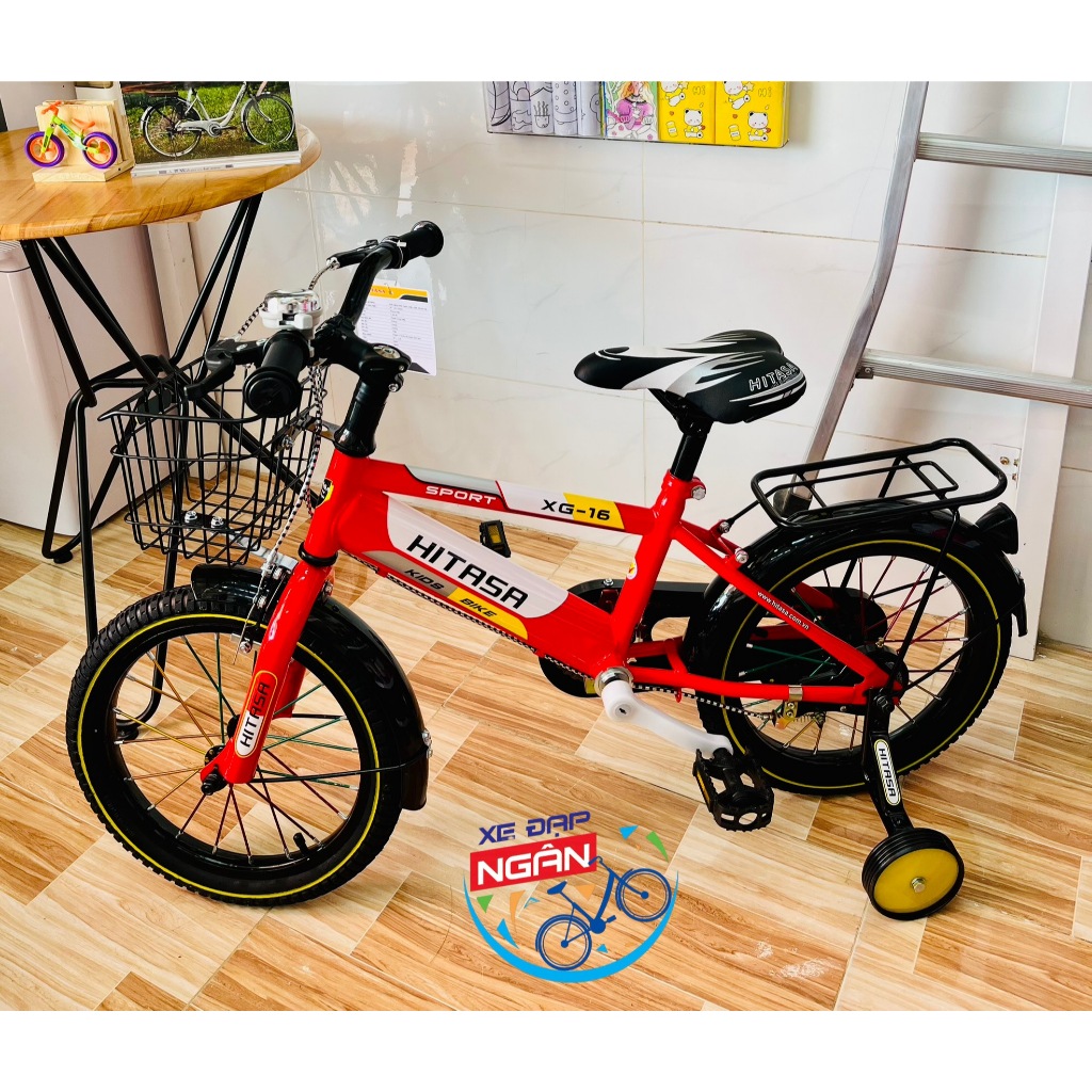Xe đạp trẻ em HITASA bánh 16" - Màu Đỏ | Shopee Việt Nam