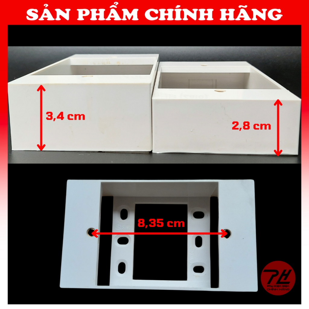 Đế nổi cao Sino Vanlock CK157RH chính hãng | Gắn ổ cắm, công tắc điện ...