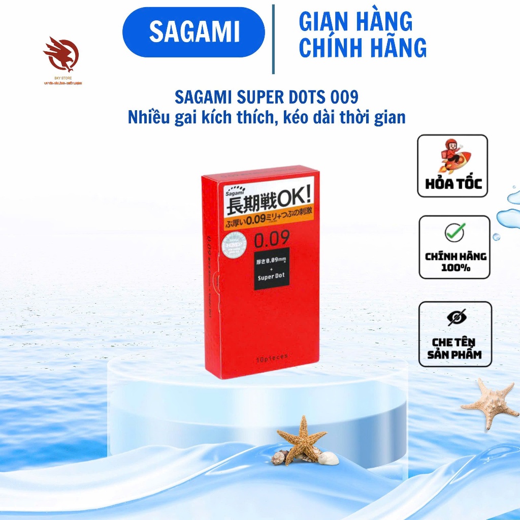 [ CHÍNH HÃNG ] - Bao cao su Sagami Super Dot 009, siêu gai kích thích ...