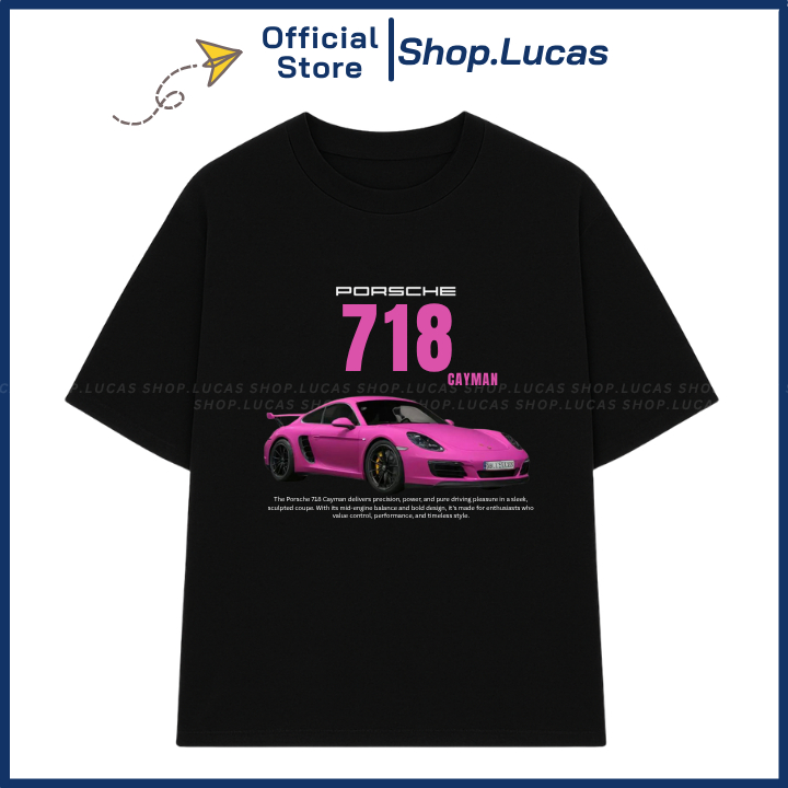 Áo Thun In Hình PORSCHE 718 CAYMAN Meme Hài Hước Nam Nữ Unisex Cổ Tròn ...