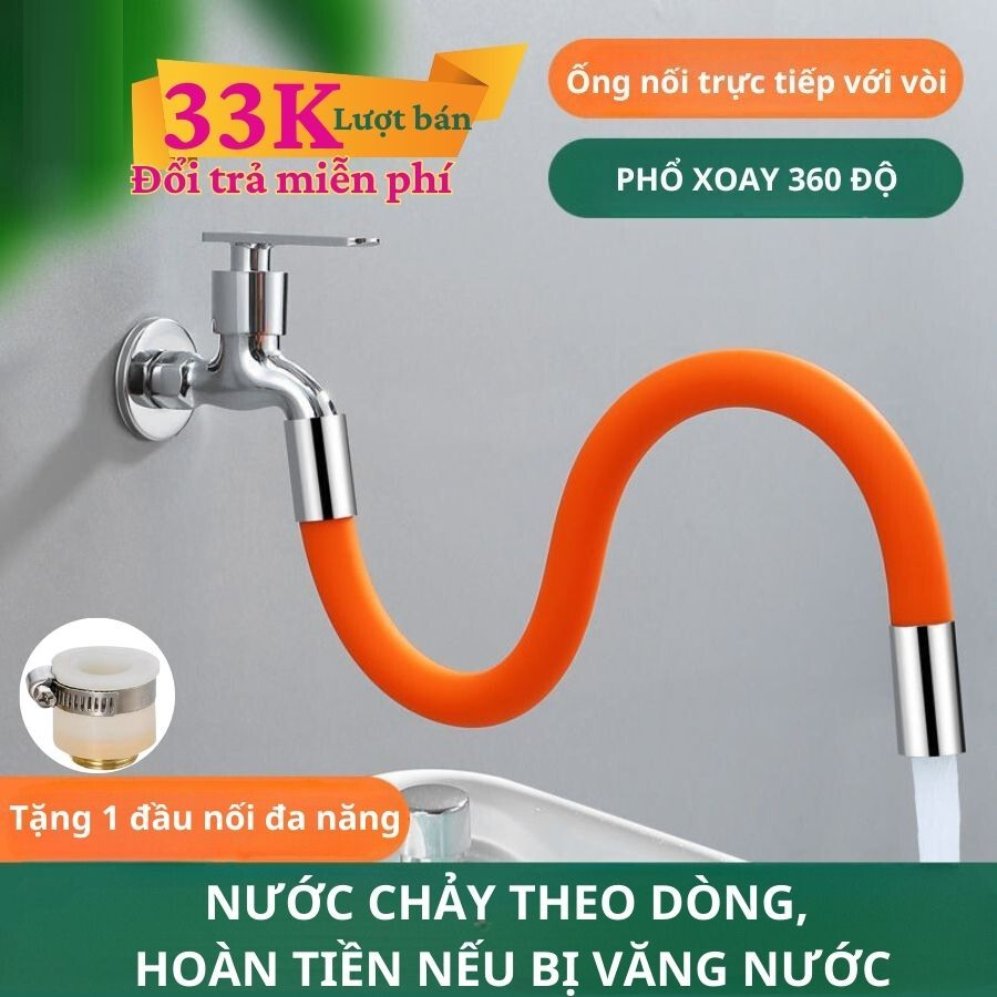 BESTPOOL Ống nối vòi nước linh hoạt xoay 360 theo mọi hướng, vòi nước dài 20/30/50cm tặng kèm ...
