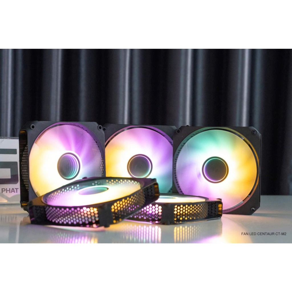 Quạt tản nhiệt, Fan Case Led CENTAUR M2 Đen , Bảo Hành 3 Tháng, Tặng ...