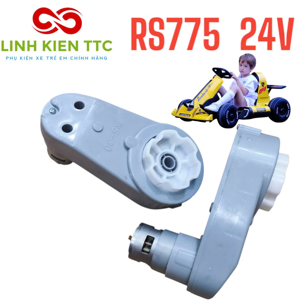 [RS775- 24V] Hộp số động cơ tốc độ cao 24V RS775| Dùng cho xe đua trẻ ...