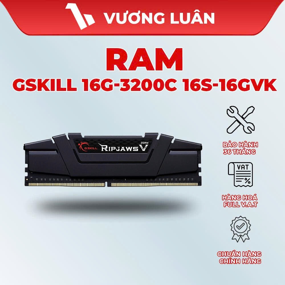 Ram Gskill Ripjaws V 16GB DDR4 bus 3200 (F4-3200C16S-16GVK) | Shopee ...
