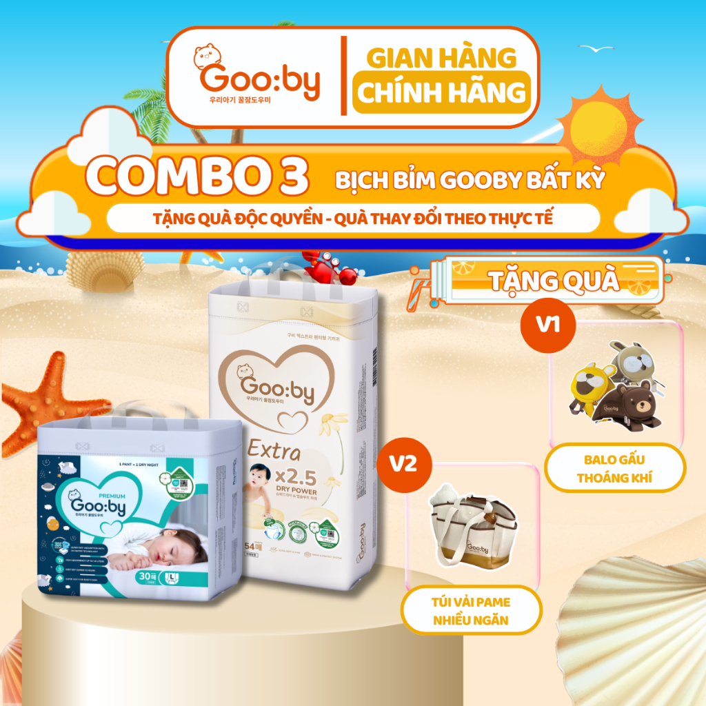 [Đặc biệt] Combo 3 bịch Gooby quần/dán siêu mỏng mềm, thấm hút tốt size M/L/XL/XXL/XXXL | Shopee ...