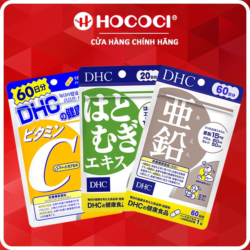 [Xả date 2026-2027] Viên Uống DHC Bổ Sung Vitamin Nhật Bản gồm Vitamin C 60 ngày, Kẽm 60 ngày ...