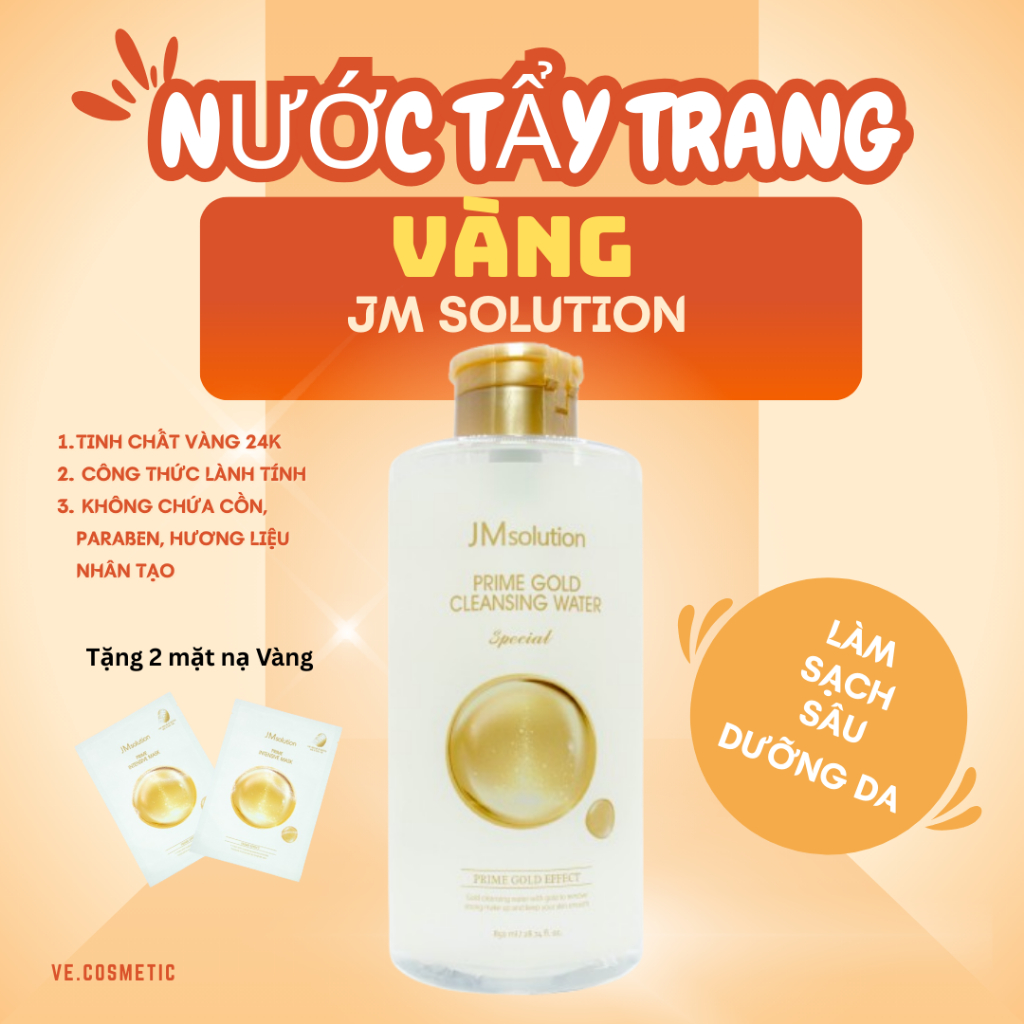 850mL_Nước Tẩy Trang JM Solution Prime Gold | Shopee Việt Nam