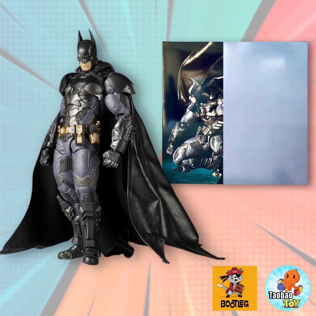 Mô hình Batman Arkham Knight Revoltech ACT action figure 1/12 | Shopee ...
