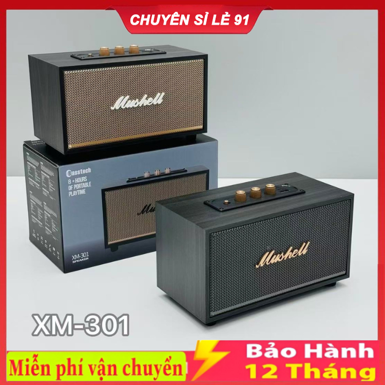 Loa bluetooth vỏ gỗ XM301 / XM5 / A005 bass mạnh , Âm thanh cực lớn ...