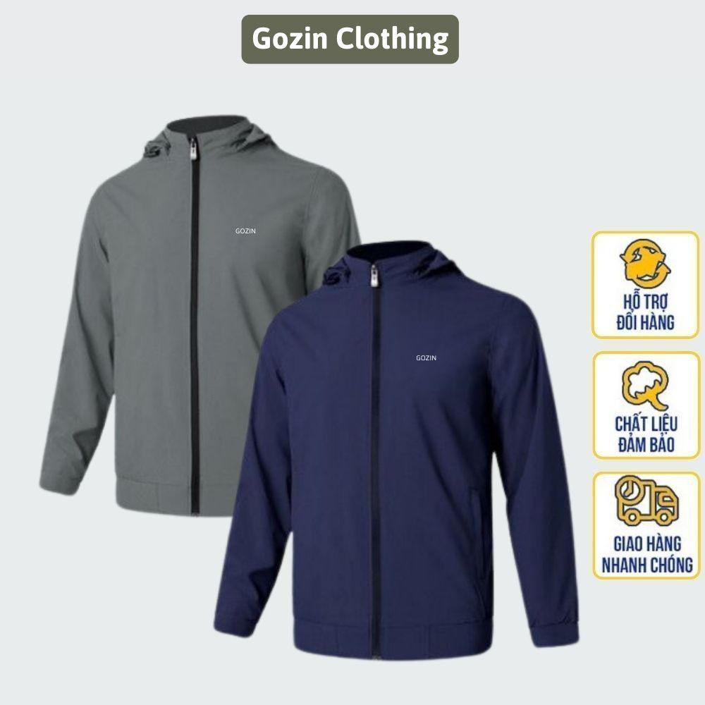 Áo khoác gió Nam cao cấp Gozin Clothing, chống gió chống bụi, Cản nước ...