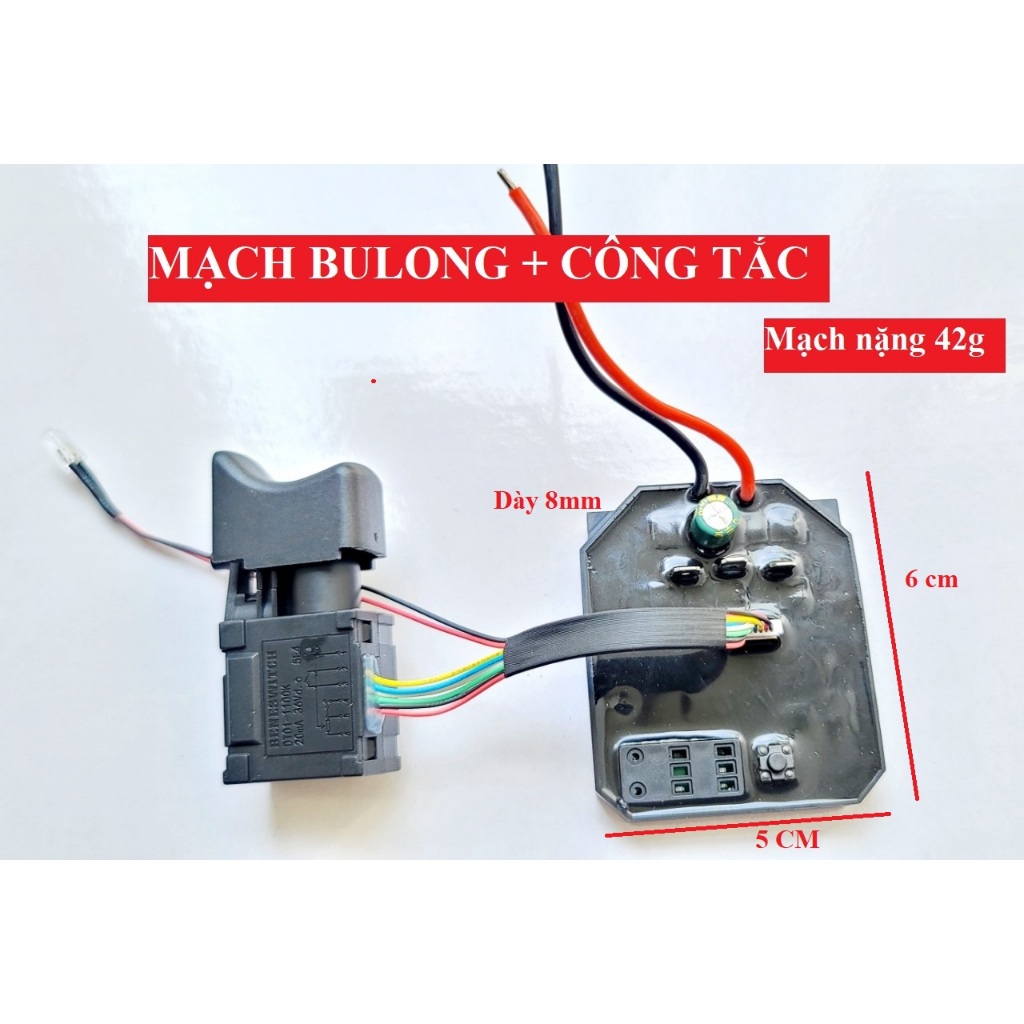 MẠCH, CÔNG TẮC MÀY SIẾT BULONG thông dụng Makita, Dewalt, Hitachi, Ken ...