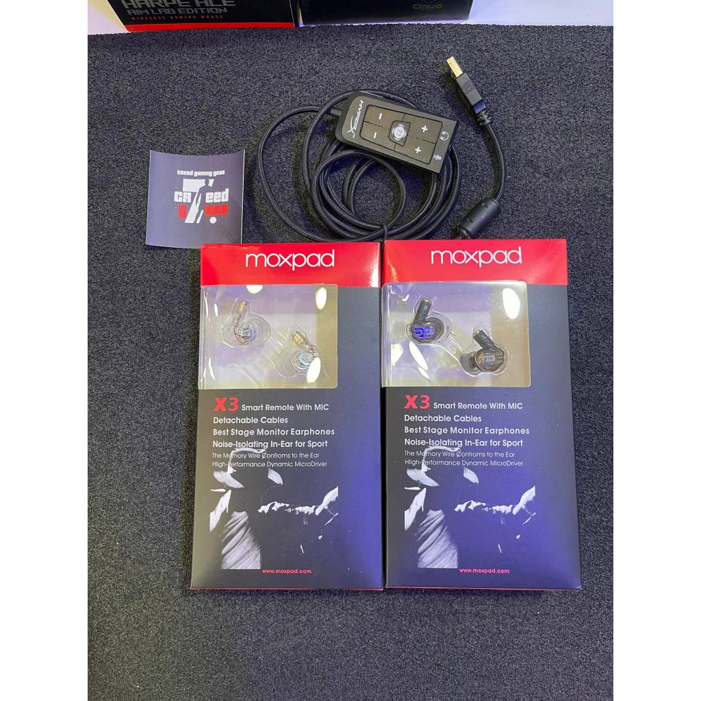 (Kèm Soundcard Hyperx) Tai nghe IEM MOXPAD X3 - Bass, Mid tốt, có mic ...