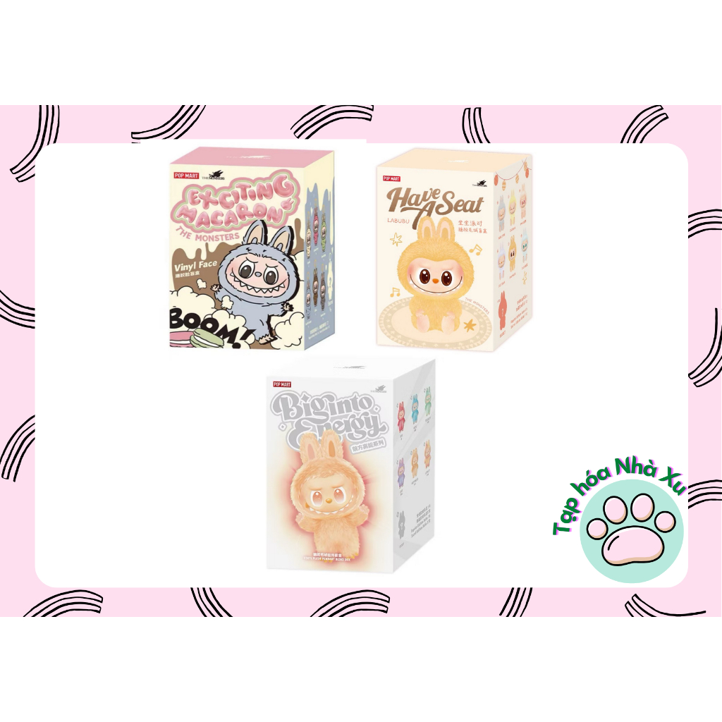 [Chính Hãng POPMART] Labubu the Monster V1 Macaron, V2 Have A Seat, V3 ...