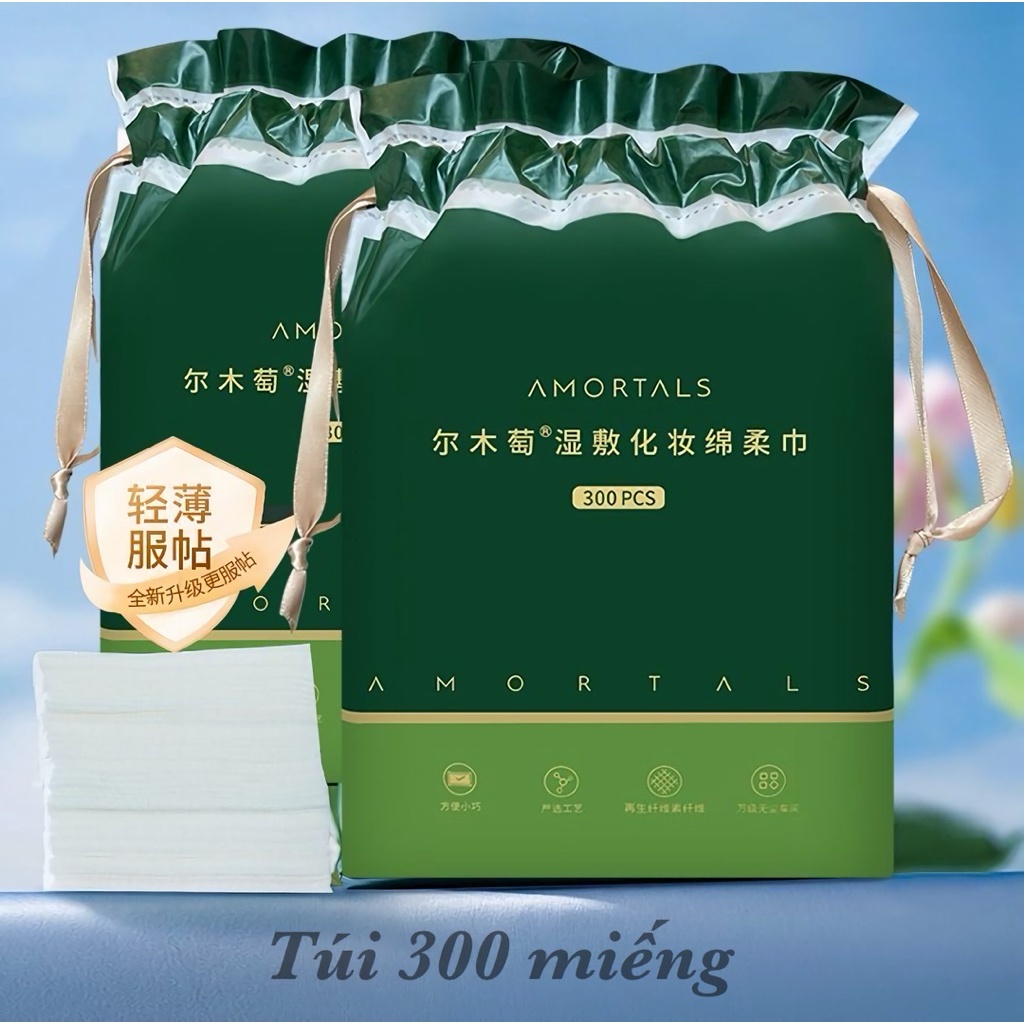 [AMORTALS] Bông đắp toner kéo giãn Amortals cao cấp túi 300 miếng ...