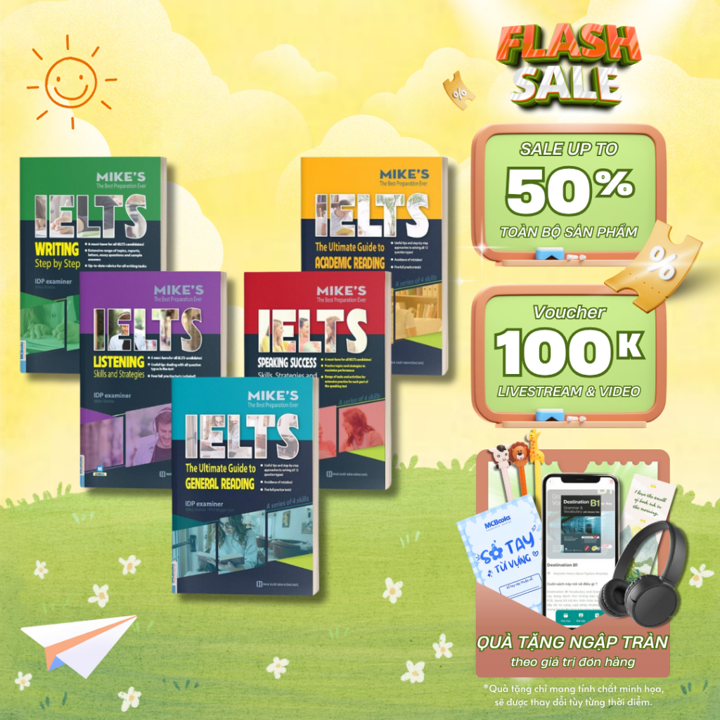 Sách - Combo Trọn Bộ General Ielts Mike's - Luyện Kỹ Năng Thi IELTS ...