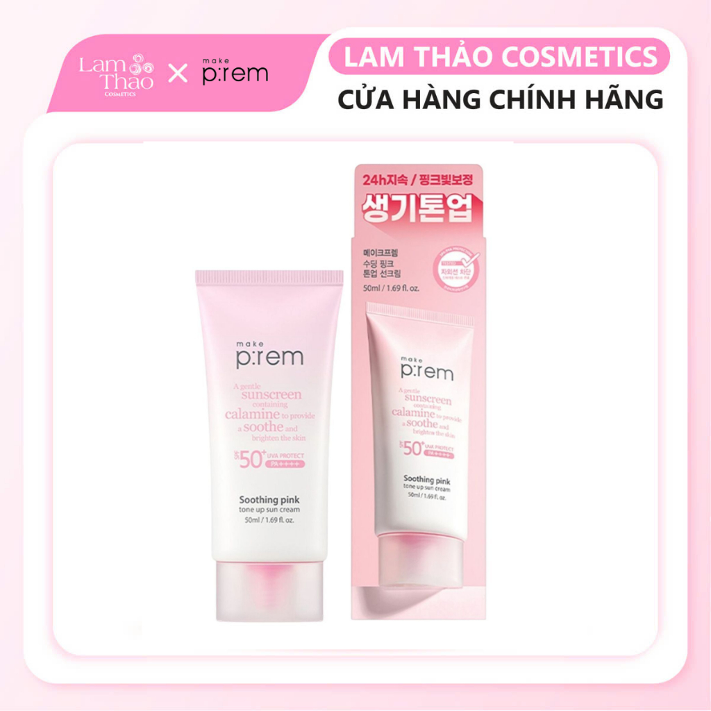 Kem Chống Nắng Vật Lý Cải Tiến Mới Nâng Tone Trắng Hồng Make P:rem ...