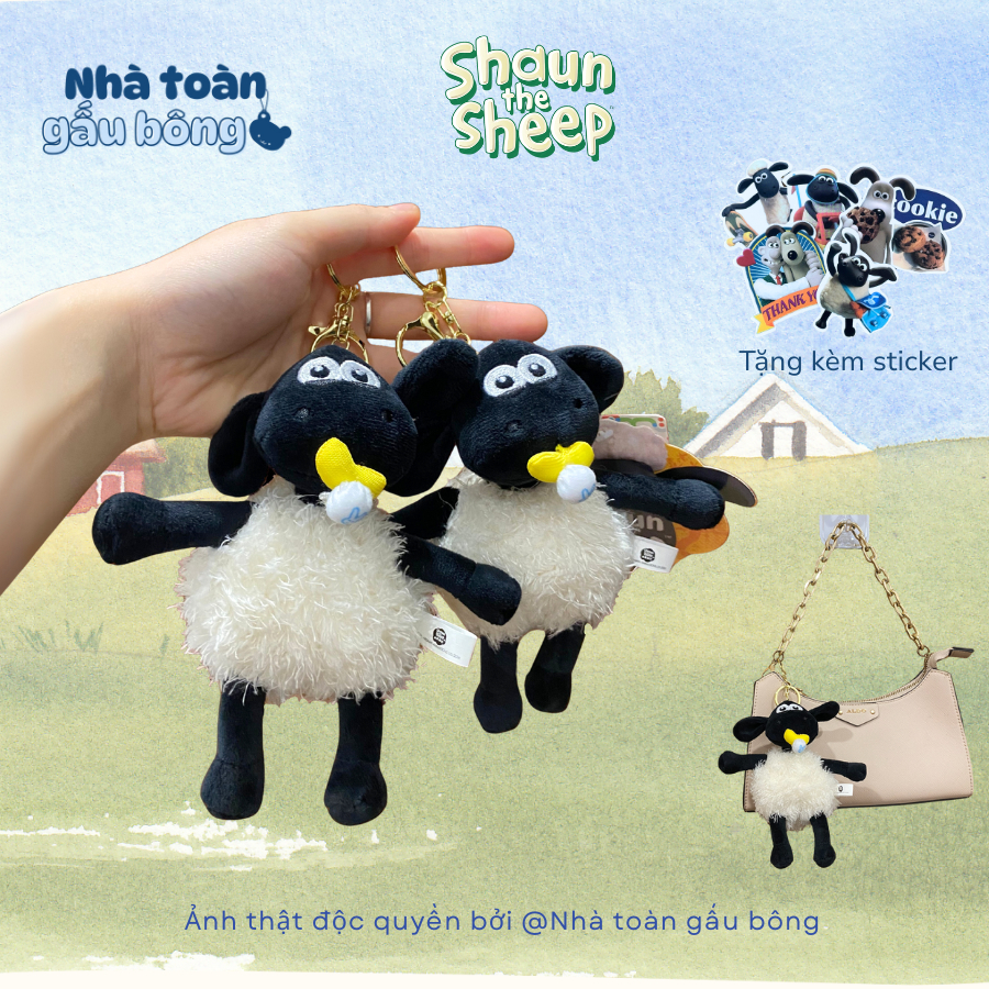 Móc Khoá Gấu Bông Cừu Shaun The Sheep, Móc Treo Balo, Trang Trí Túi ...