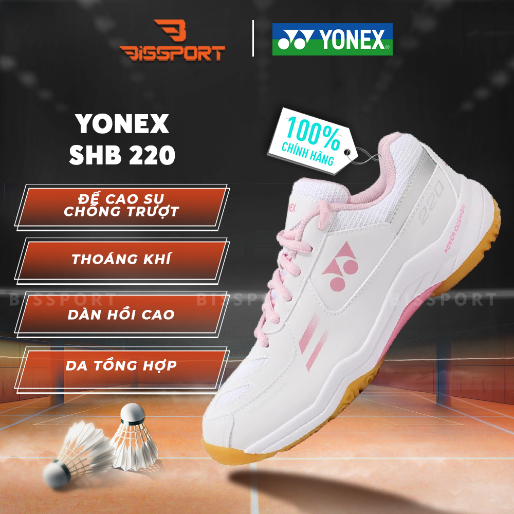 Giày Cầu Lông Yonex SHB 220 Trắng Hồng Chính Hãng – Thanh Lịch, Siêu ...