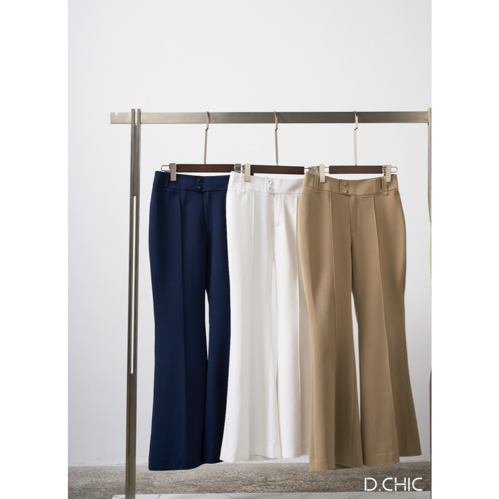 D.CHIC Quần ôm loe trần gân giữa MS:482847 | Shopee Việt Nam