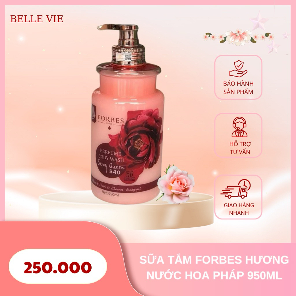 Sữa Tắm Nước Hoa FORBES Paris Sexy Queen 950ml – Lưu Hương Lâu, Dưỡng Ẩm Dịu Nhẹ | Shopee Việt Nam
