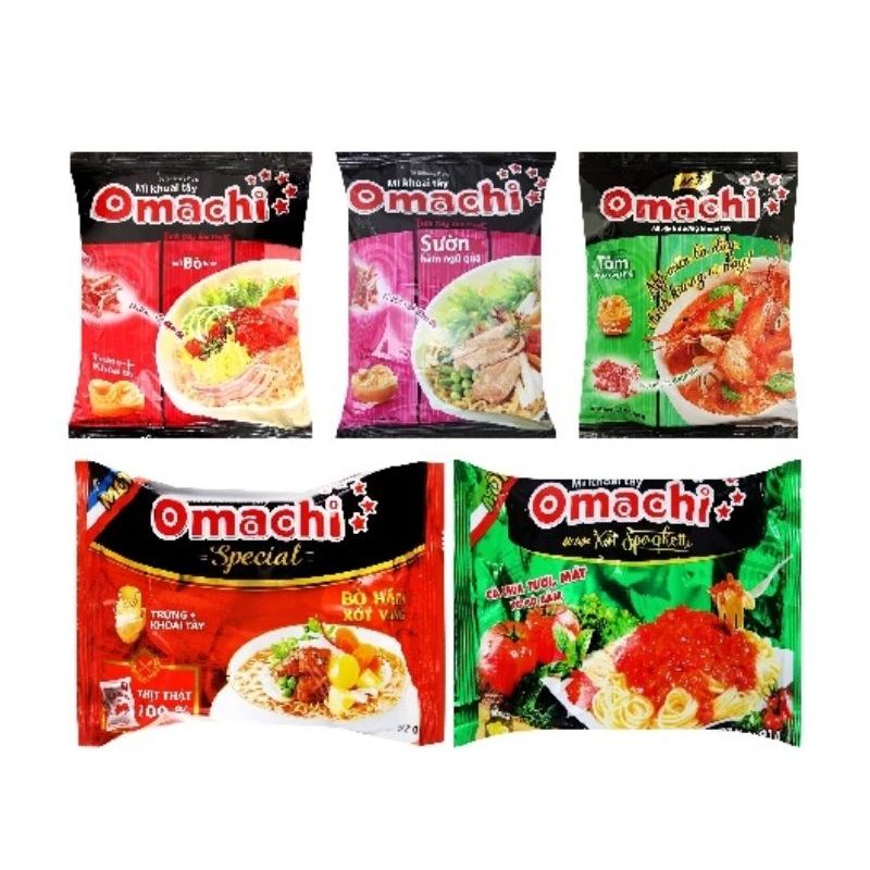 AMMYFOOD - Combo 5 gói mì khoai tây Omachi vị bò hầm/ sườn hầm ngũ quả ...