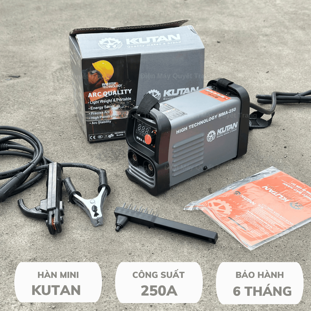Máy Hàn Mini Kutan 250A Hàn Que 1.6mm - 3.2mm Công Suất 250A Có ...