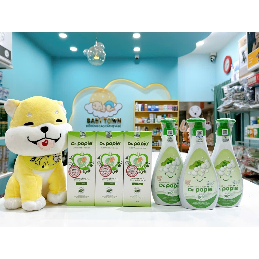 Nước Tắm Gội / Bọt sữa tắm gội Thảo Dược Dr.Papie Cho Bé Giúp Ngăn Ngừa Và Giảm Các Vấn Đề Về Da ...