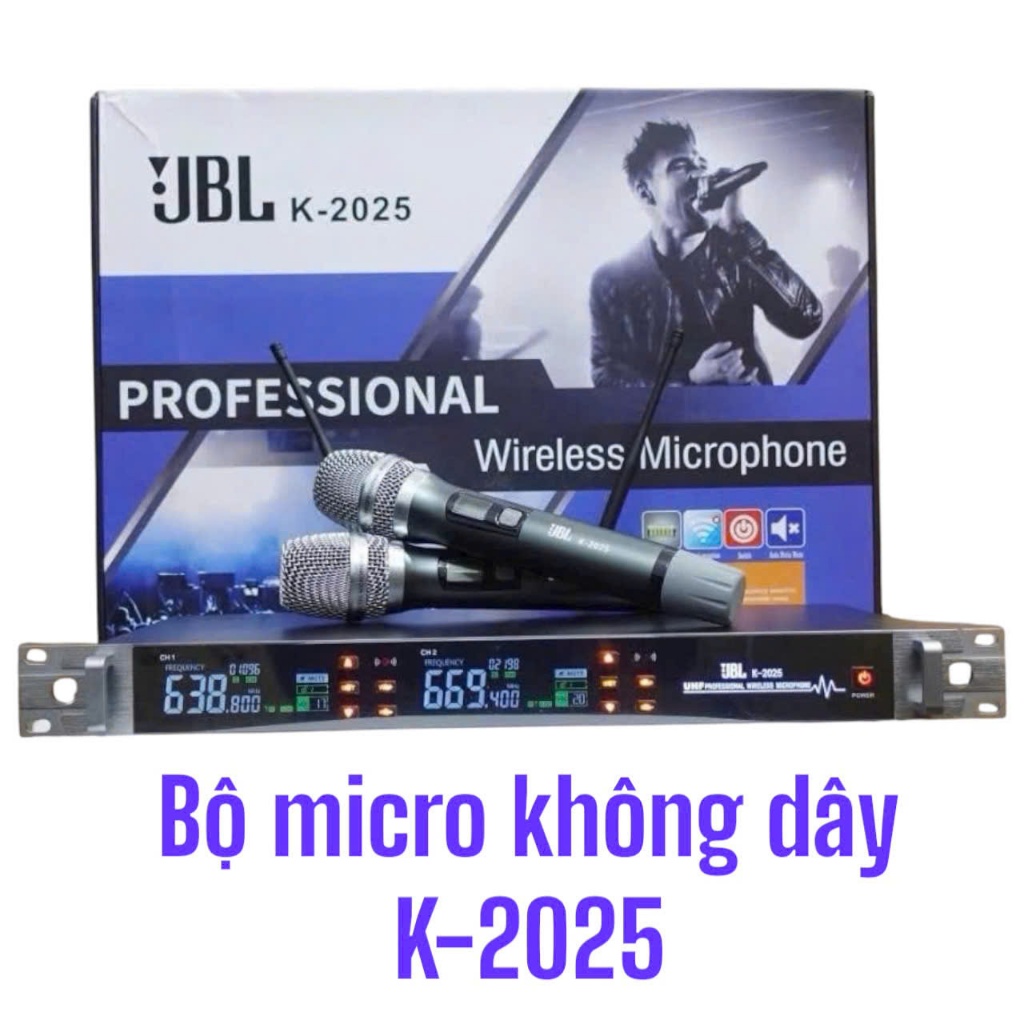 Micro Không Dây JB K-2025 Hát Nhẹ, Chống Hú Rít Tốt, Chuyên Karaoke, Sự ...