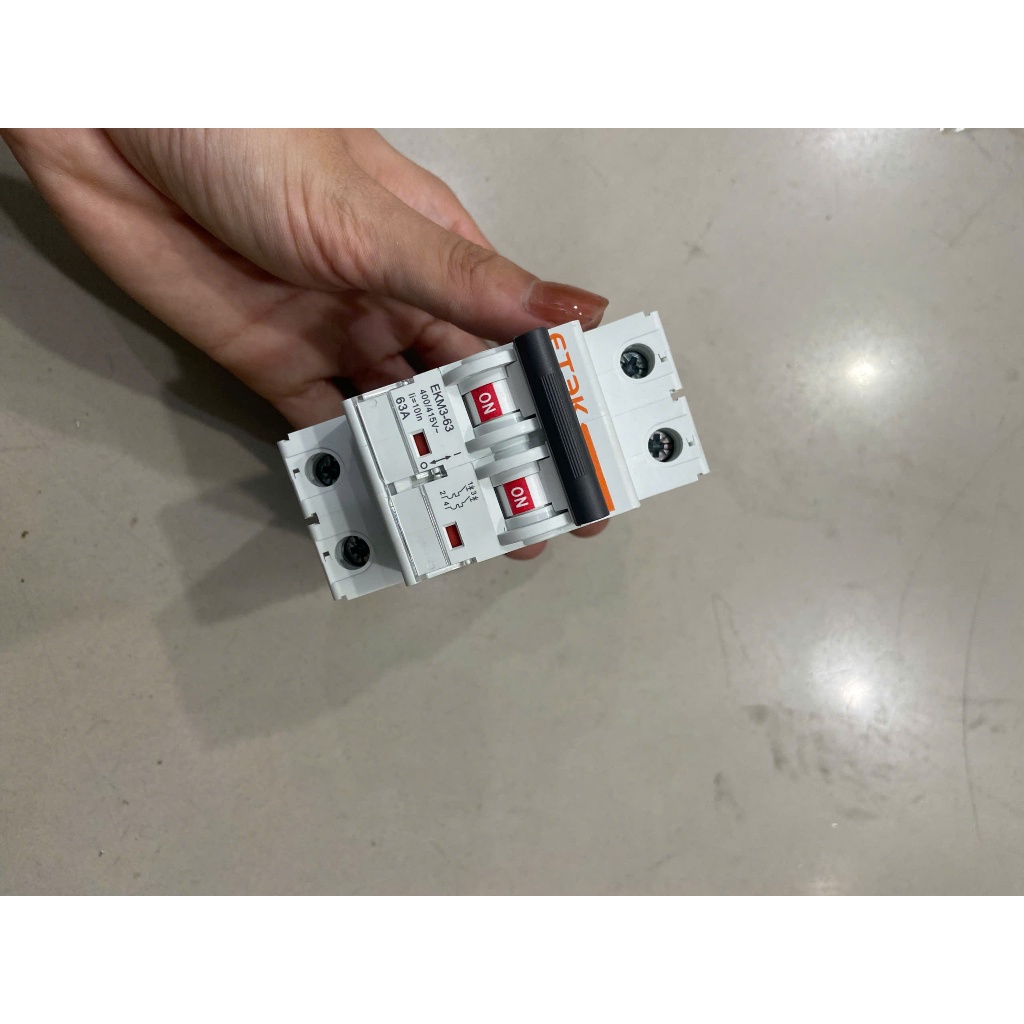 MCB AC 2 PHA,CB AC,APTOMAT AC ETEK 50/ 63A , 50/63 VAC , cầu dao AC ...